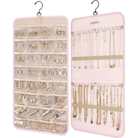 Storage & Organization | Hanging Jewelry Organizer Storage Roll With ...